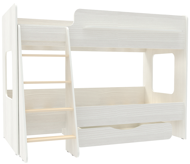 Детская кровать Л 25.2 Белое Дерево Белое Дерево