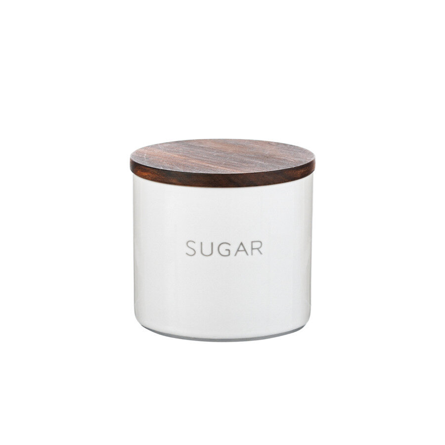 Банка для хранения сахара Smart Solutions 400 мл, белая, керамика, премиум качество