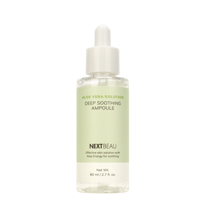 NEXTBEAU Aloe Vera Solution Deep Soothing Ampoule Смягчающая ампульная сыворотка с экстрактом алоэ