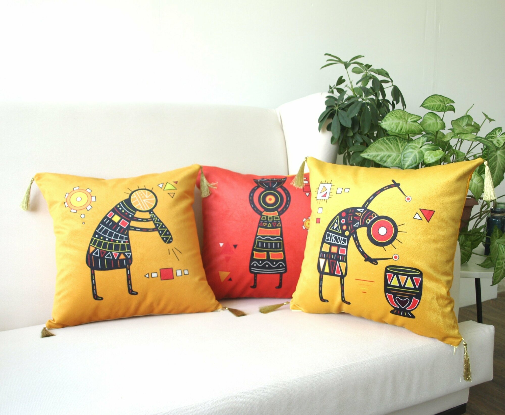 Чехлы для подушек Африка 45х45 3 шт.