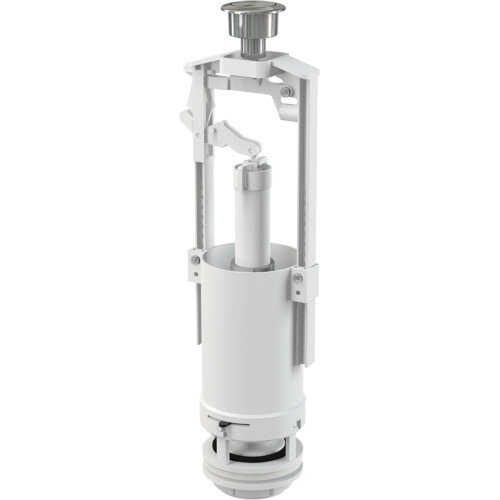 Сливной механизм Alcaplast со стоп-кнопкой хром