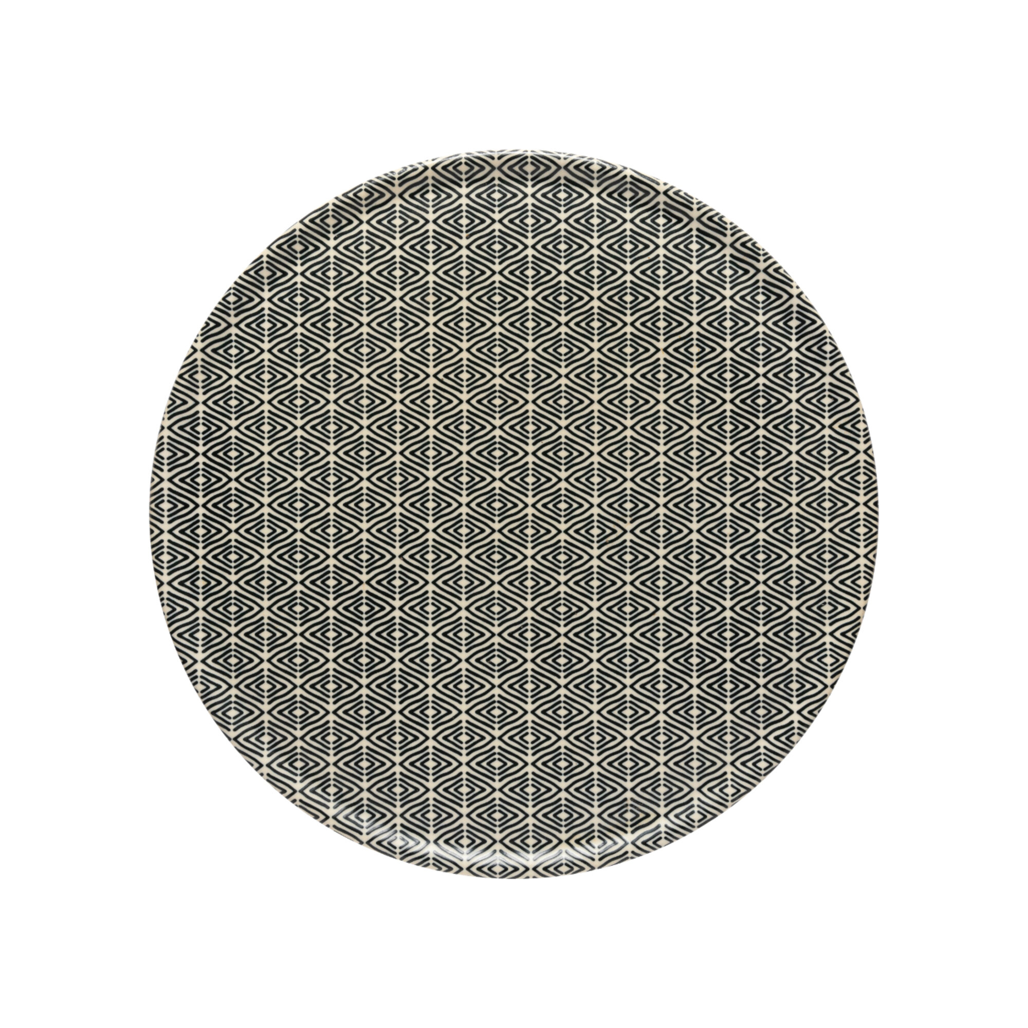 Тарелка COSTA NOVA Augusta, 32 см, керамическая, бежево-синяя (HPP321-00720F)