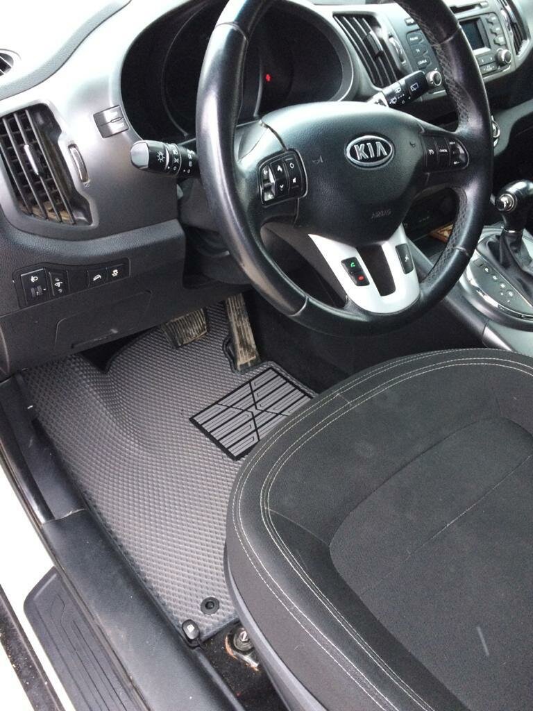 Автомобильные коврики EVA С бортами для KIA SPORTAGE III/КИА спортейдж III 2010-2016