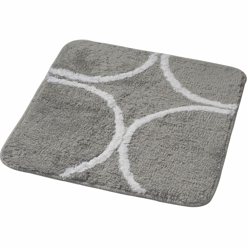 Коврик для ванной RIDDER "Circle", прямоугольный, серый, 55x50см