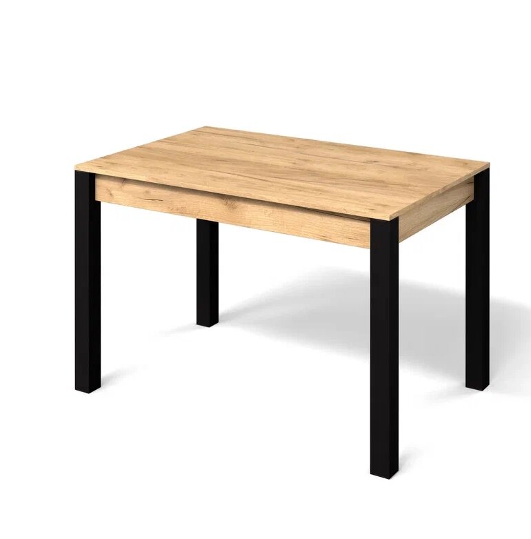 Стол кухонный Betel МИЛАН-1 Н. П ДУБ крафт золотой, черный Размеры: Высота 756мм Глубина 752мм Ширина 1154мм