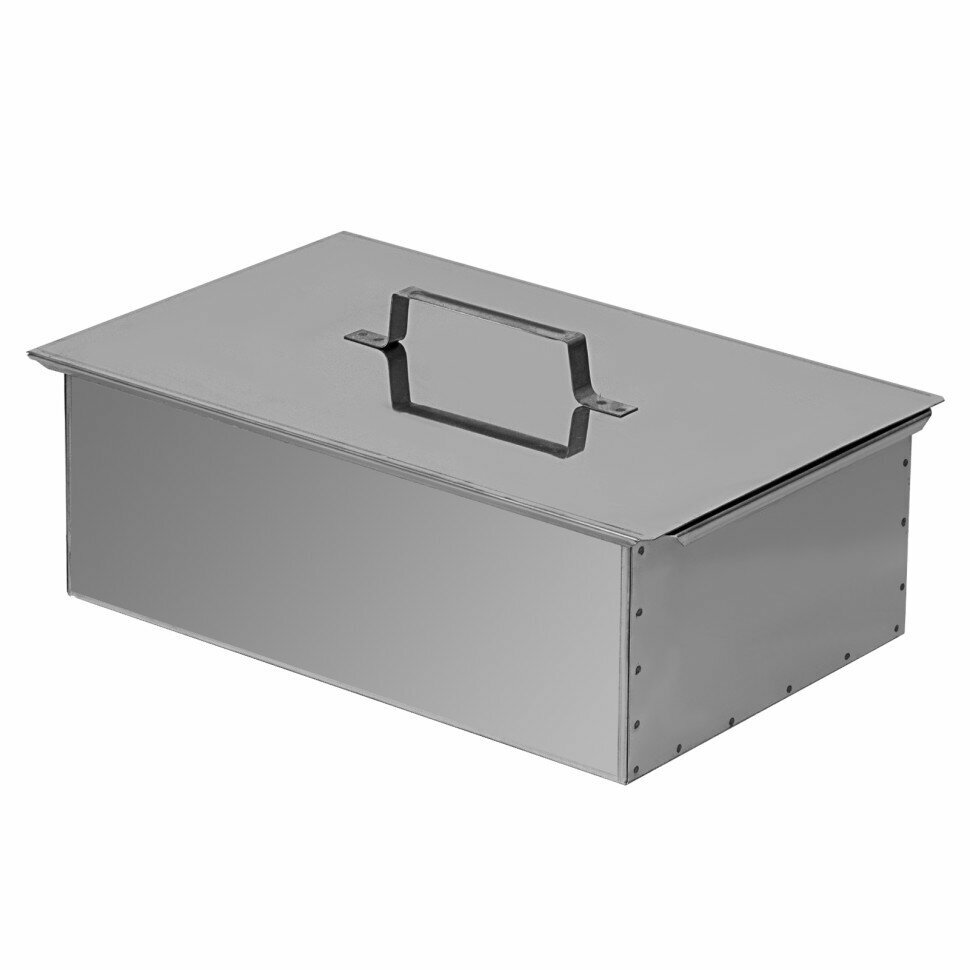 PALISAD Коптильня двухъярусная 420 x 270 x 175 мм, нержавеющая сталь, 0,8 мм. с поддоном, Россия Camping Palisad, ( 69528 )