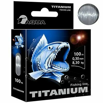 Леска для рыбалки AQUA Titanium 0,30mm 100m ( 1 штука )
