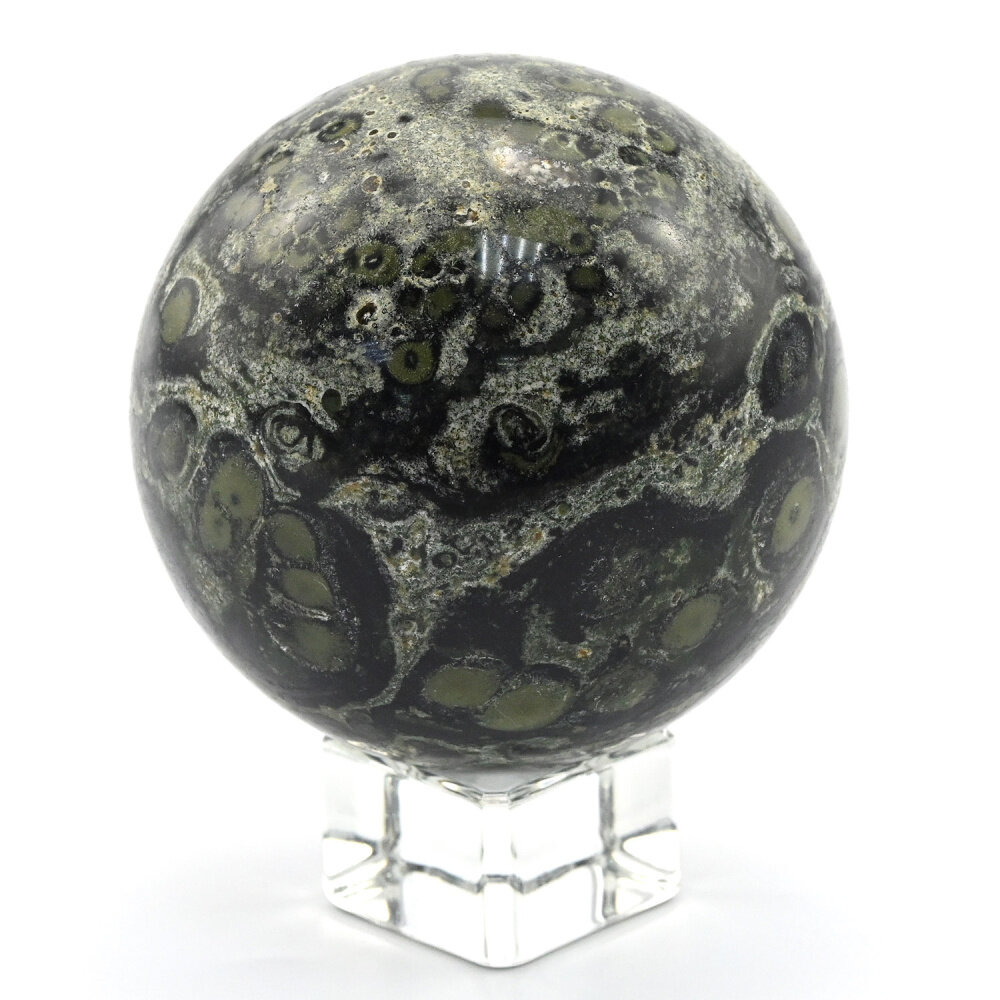 Коллекционный шар из яшмы камбаба, диаметр 64мм .