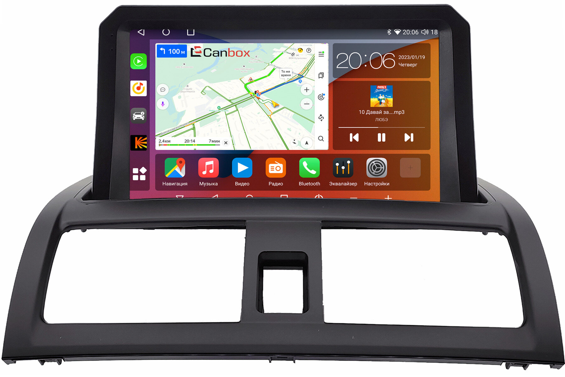 Штатная магнитола Honda Accord 7 2002-2008 (с джойстиком) Canbox EVO 2K 5833-9-1638 Android 14 (4G-SIM, 16/512, DSP, QLed, AI, 360)