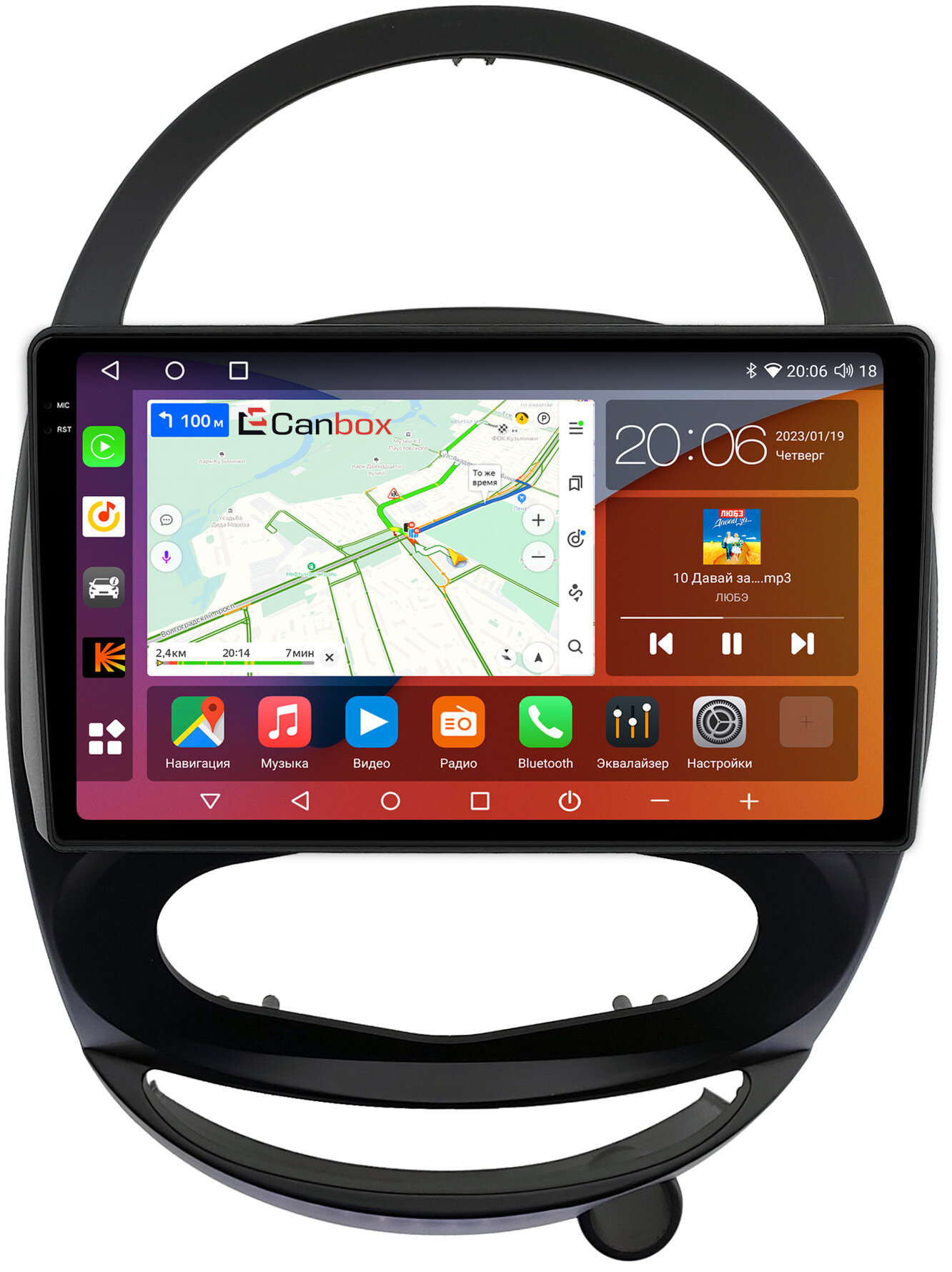 Штатная магнитола Canbox H-Line 2K 4180-9-0030 для Chery IndiS (S18D) 2010-2015 на Android 10 (4G-SIM, 4/32, DSP, QLed)