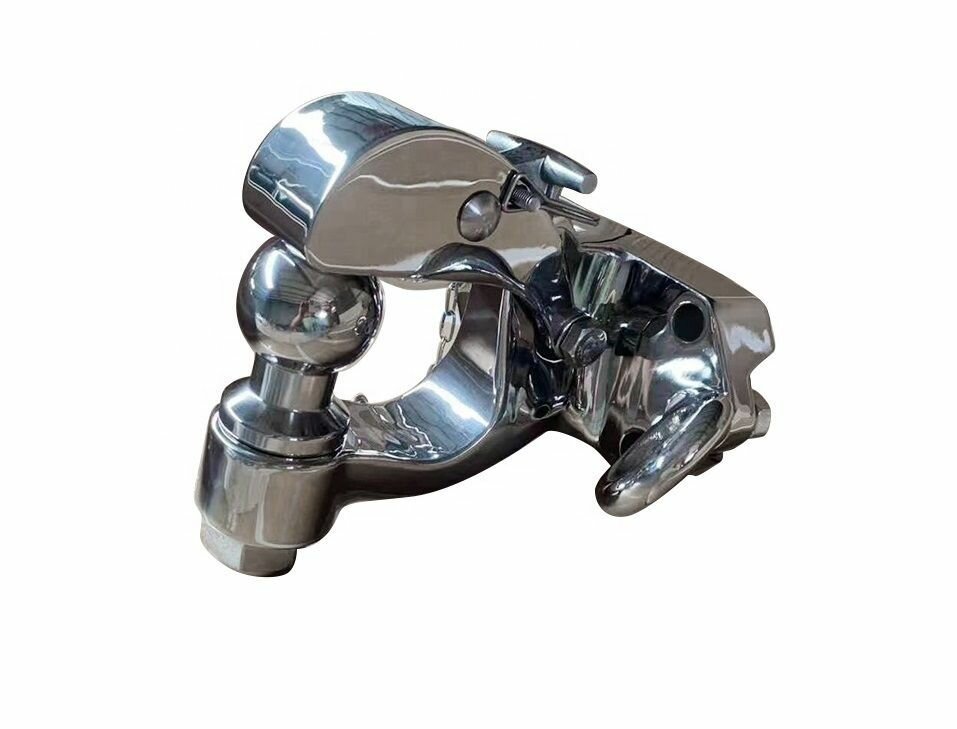 Фаркоп (шар 50 мм) для Toyota Land Cruiser Prado 150 / 120 на 4 болта, 57х106 мм (хром)