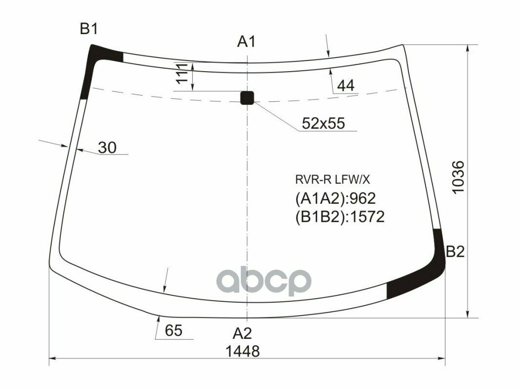 Стекло лобовое Mitsubishi RVR 97-02 / Space Runner 99-02 XYG арт. RVR-R LFW/X
