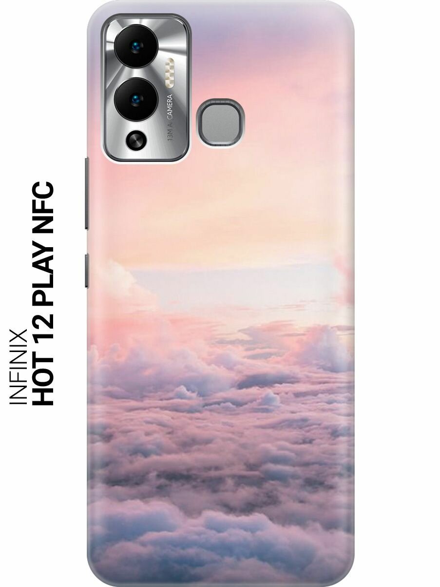 Силиконовый чехол на Infinix Hot 12 Play NFC, Инфиникс Хот 12 Плей с принтом "Высоко над облаками"