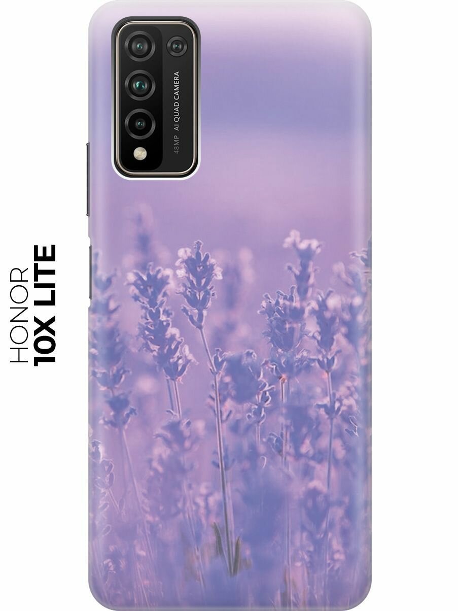Силиконовый чехол Лавандовые поля на Honor 10x Lite / Хонор 10Х Лайт