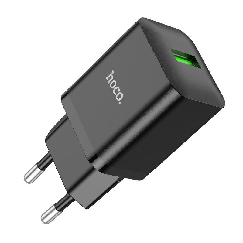 Сетевое зарядное устройство HOCO N26 Maxim 1xUSB, 18W, черный