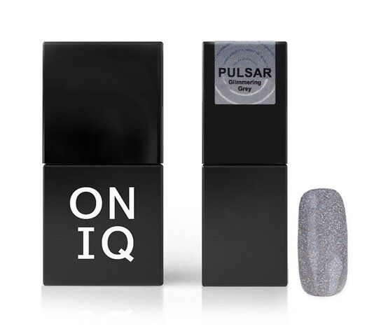 ONIQ гель-лак для ногтей Pantone, 10 мл 155/ PULSAR Glimmering Grey