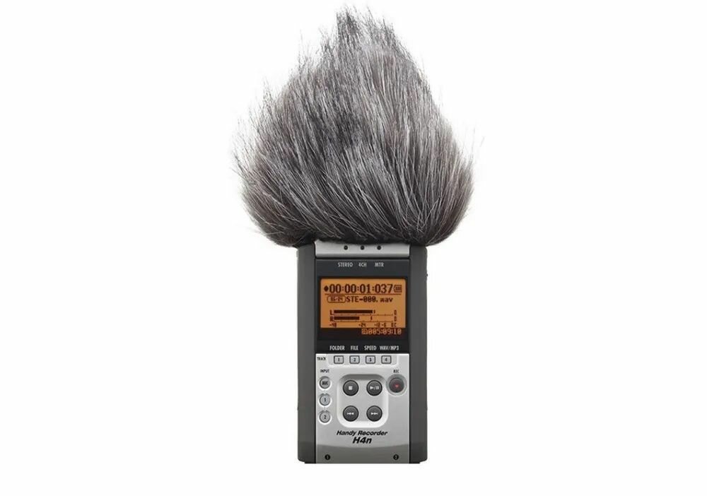 Меховая ветрозащита для микрофонов и рекордеров Zoom, Tascam и Sony