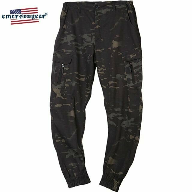 Тактические брюки EmersonGear Blue Label Fashion Ankle banded pants-BK zip-MCBK