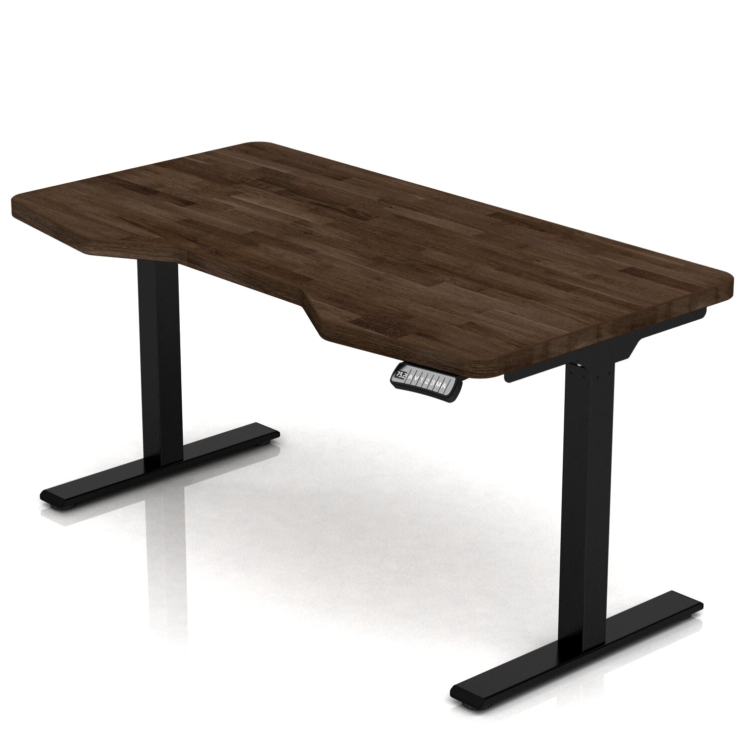 Геймерские игровые столы и кресла DX ELITE 150 ELECTRIC ECO PRO электропривод (массив дуба) темный