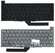 Клавиатура для ноутбука Apple MacBook Pro 16 Retina A2141 Late 2019 Г-образный E...