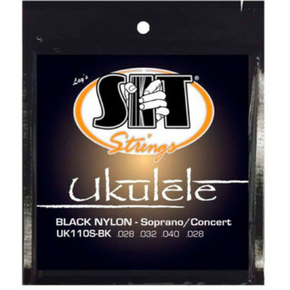 Струны для укулеле S I T UK110S-BK, Ukulele Standard Black Soprano-Concert 28-35