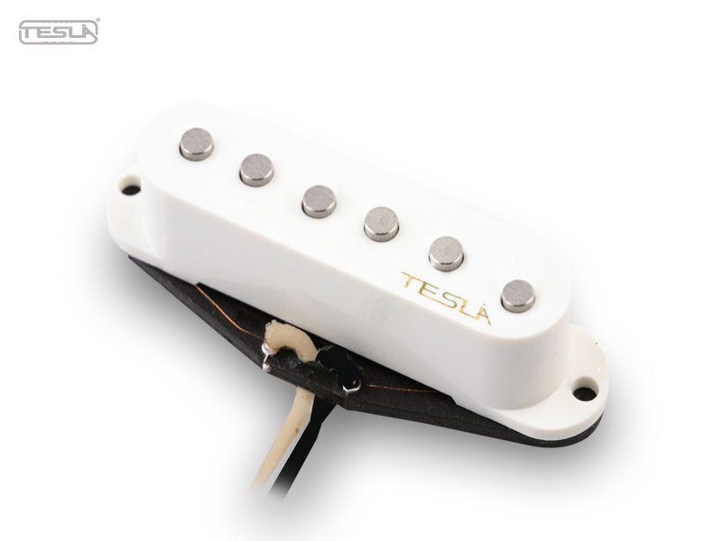 Звукосниматель сингл средний TESLA PICKUPS VR-1/WH/MID Middle, белый