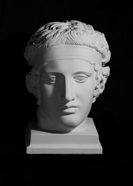 Гипс. Голова Диадумена, h=40 см, Экорше, артикул 10-117