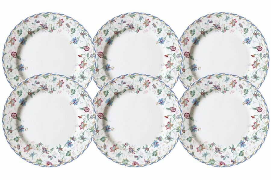 Набор 6 тарелок обеденных Букингем, 27 см (Anna Lafarg Emily)