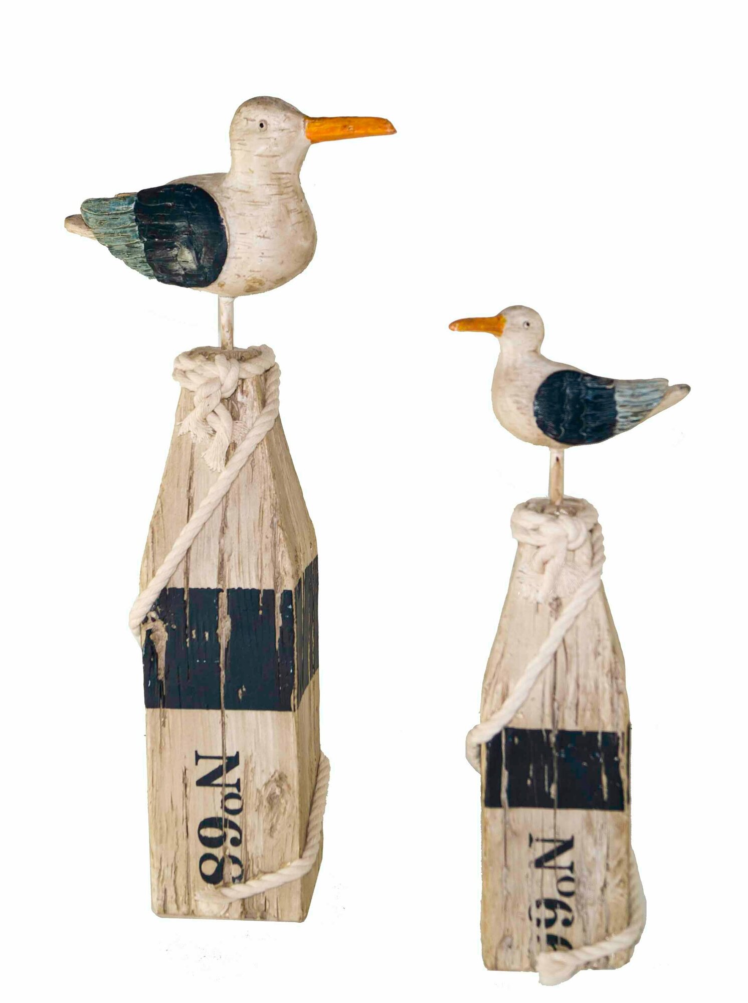 Декоративные Чайки (комплект 2 шт - 30 см, 40 см) синие