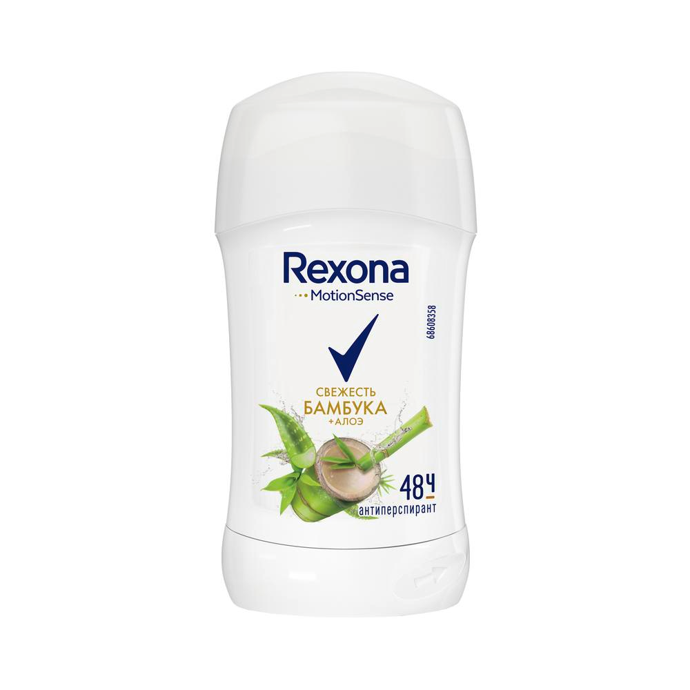 Дезодорант-антиперспирант стик женский REXONA Свежесть бамбука и алоэ вера, 40мл