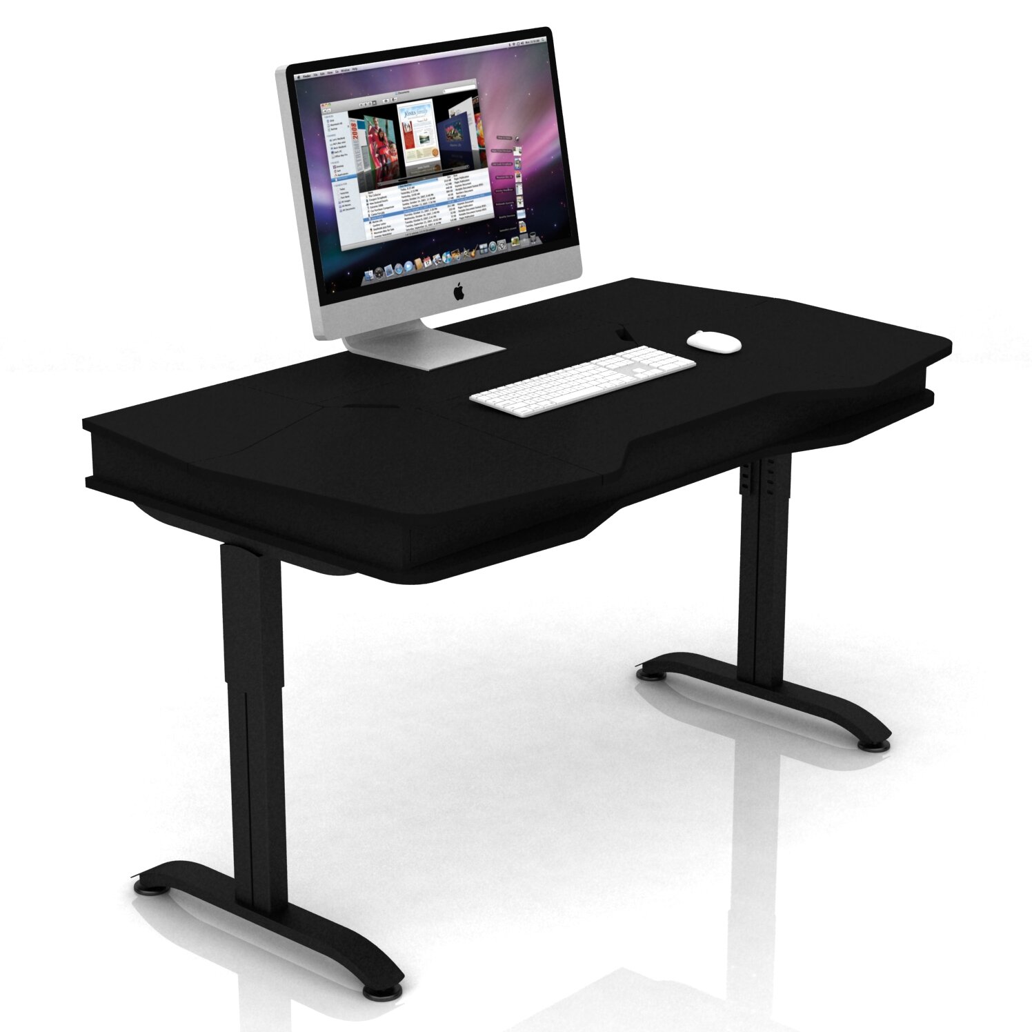 Компьютерный стол AKM-MEBEL "DX VEGAS ARENA", с ящиком, черный, 145x80x80 см