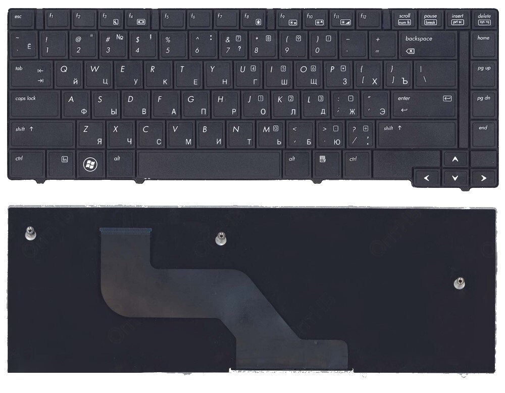 Клавиатура для ноутбука HP EliteBook 8440P, 8440W черная