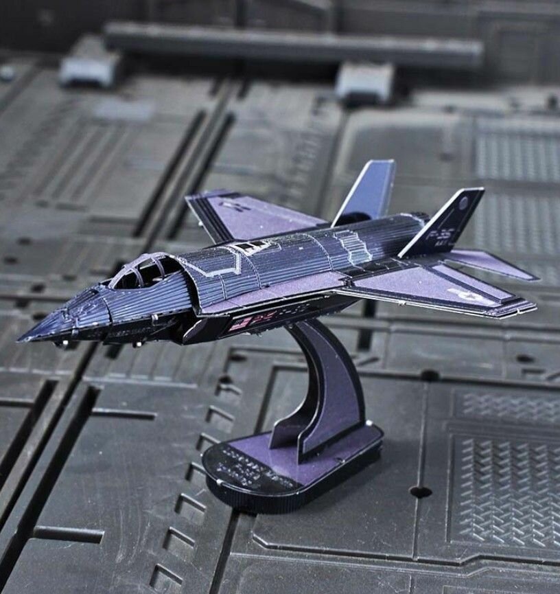 Металлический конструктор / 3D конструктор / Сборная модель Самолет F-35A Lightning II