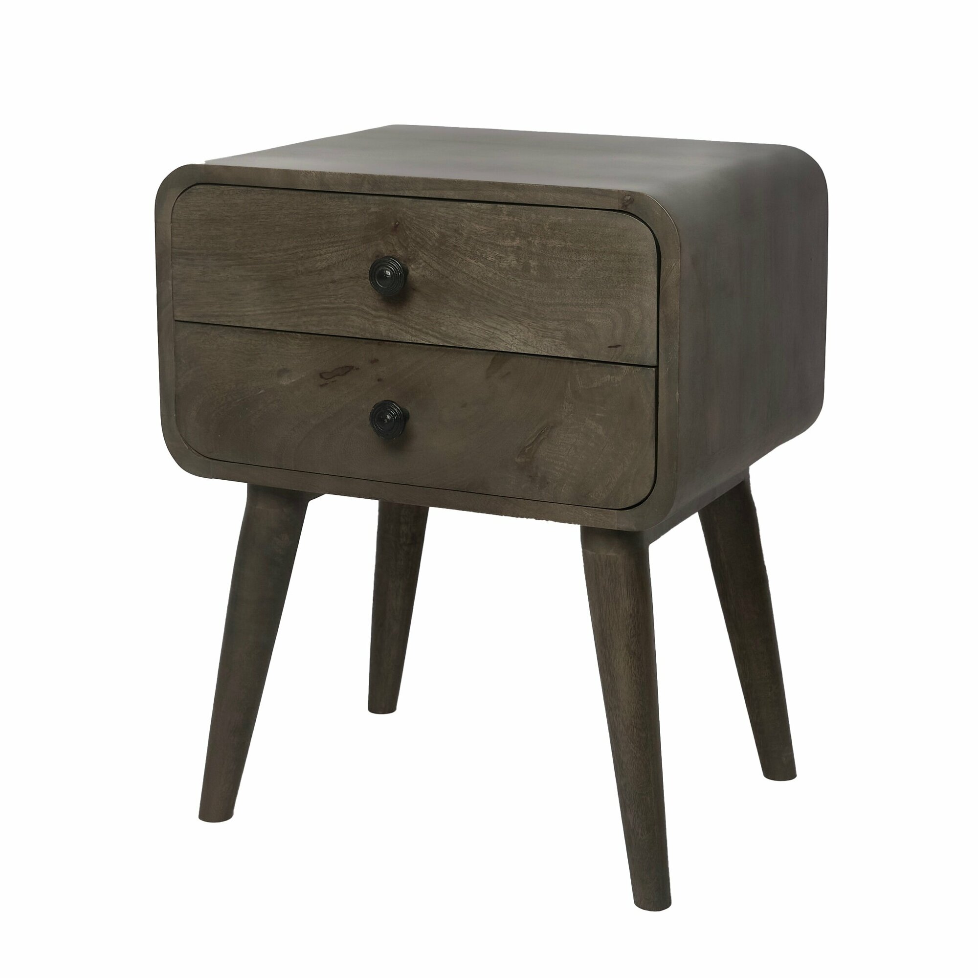 Тумбочка прикроватная из массива, альрик грей