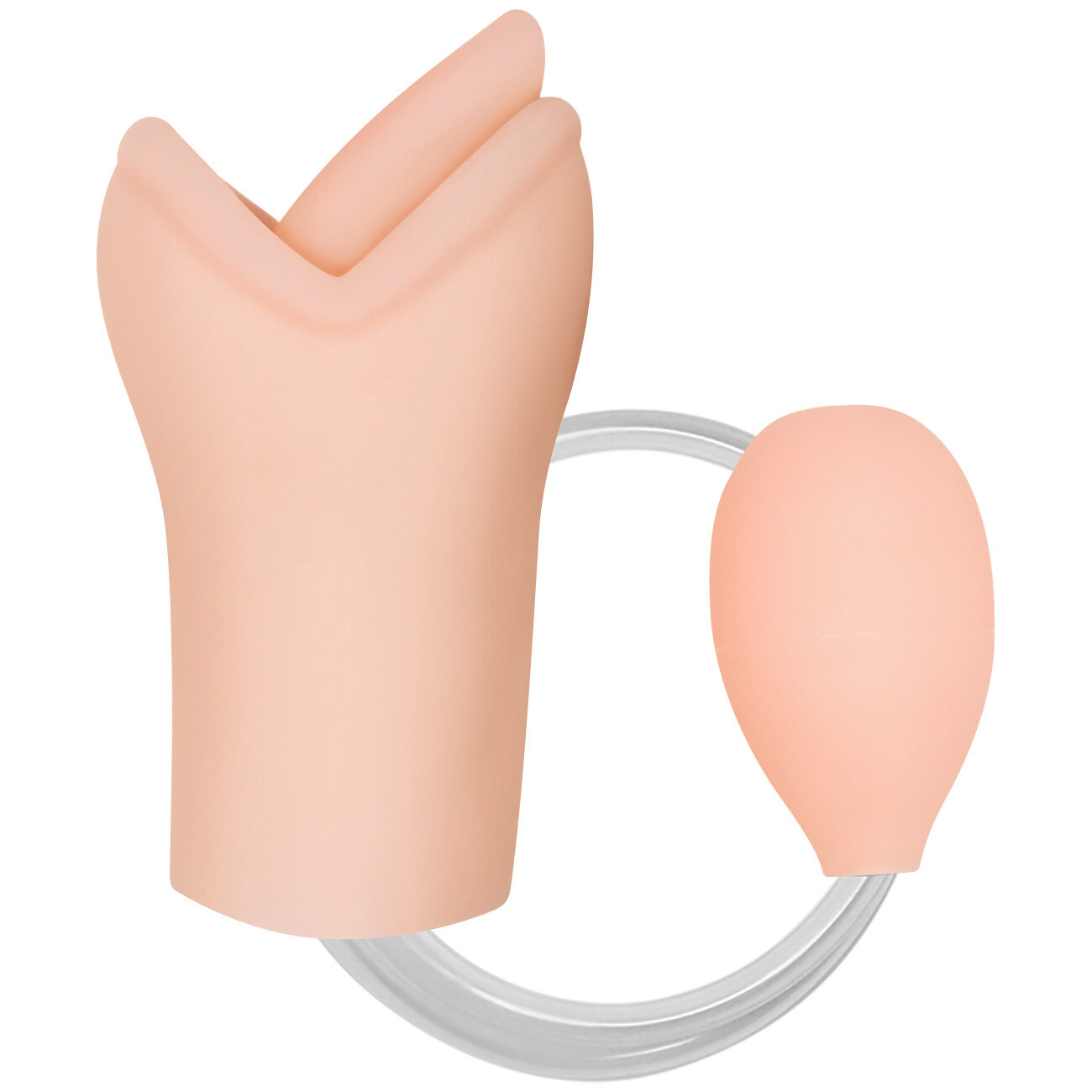 Мастурбатор вакуумный ротик с грушей нагнетателем