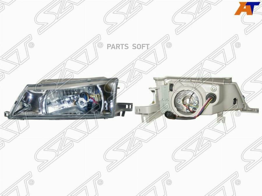 Фара Daewoo Nexia 94-08 (Слева/ хром) SAT ST-222-1103CL | цена за 1 шт