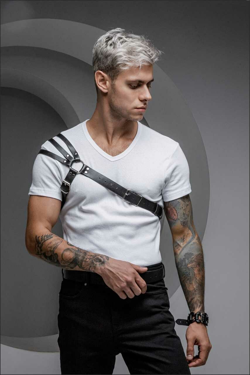 Портупея "YANUS"- олицетворяет двуликого бога смены времён года (S/M)