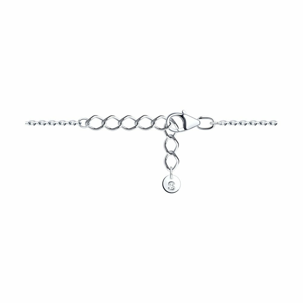 Браслет, серебро, 925 проба, топаз