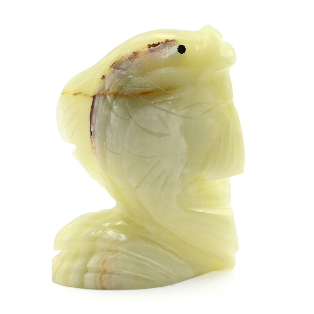 Рыбка из оникса "Карп" №4 (7*3*10,5см) .