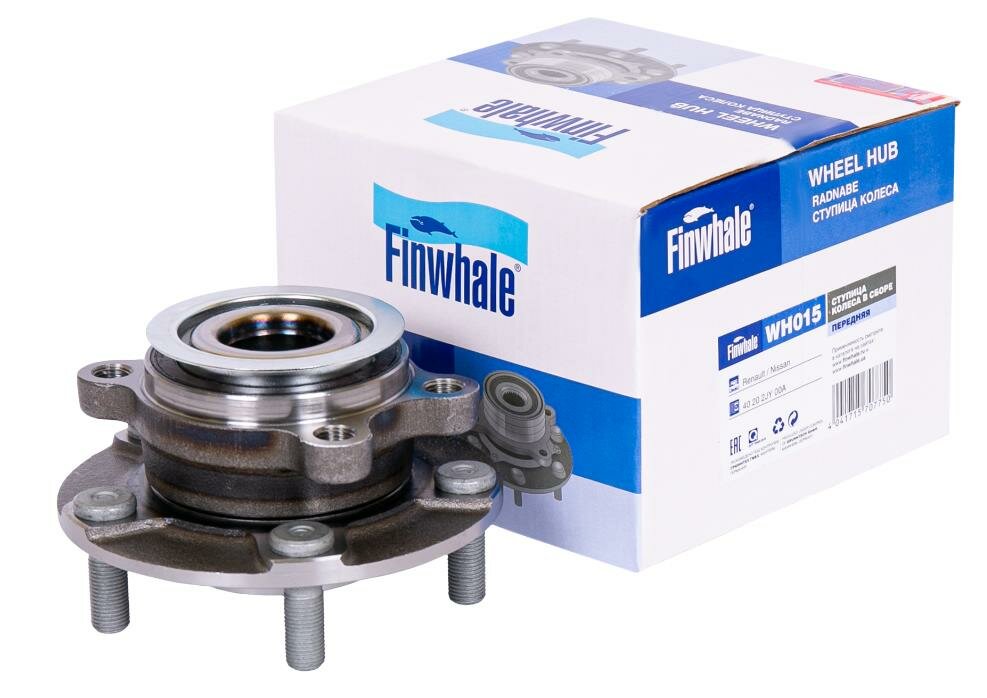 Ступица колеса в сборе NISSAN juke, qashqai, x-trail, koleos передняя (FINWHALE)