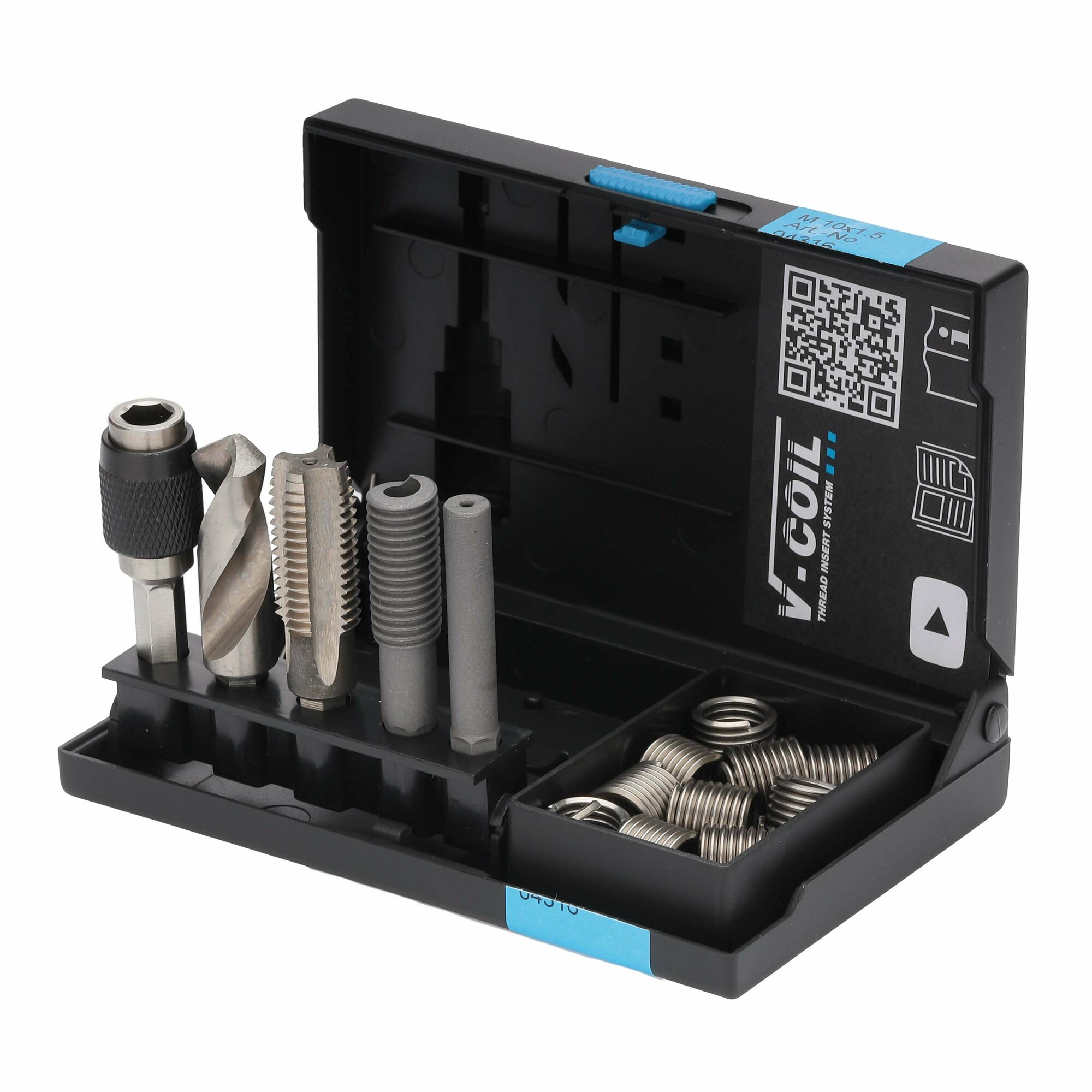 Набор для восстановления резьбы М10х1,5 15пр V-Coil Rapid Volkel 04316