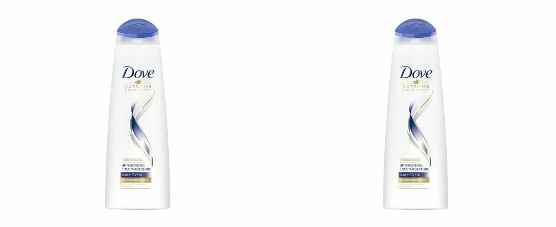 Шампунь для волос, Dоve, Repair Therapy, интенсивное восстановление, 250 мл, 2 шт