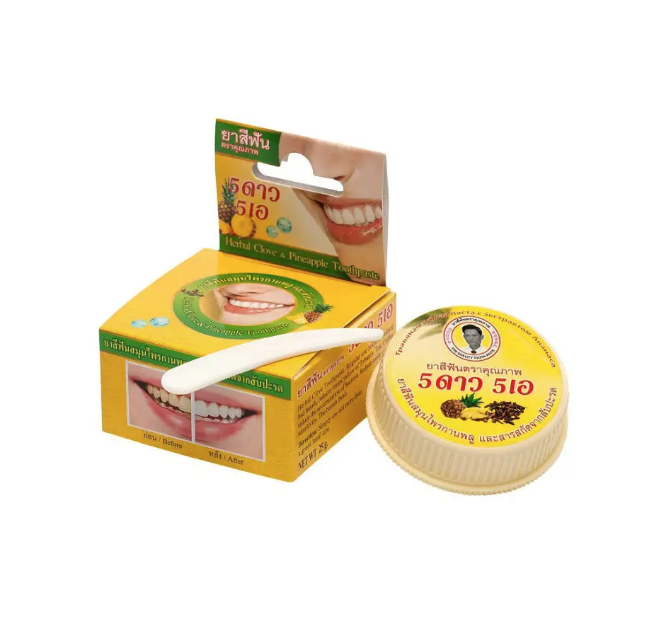 5 Star Cosmetic Зубная паста травяная с экстрактом Ананаса 25 гр