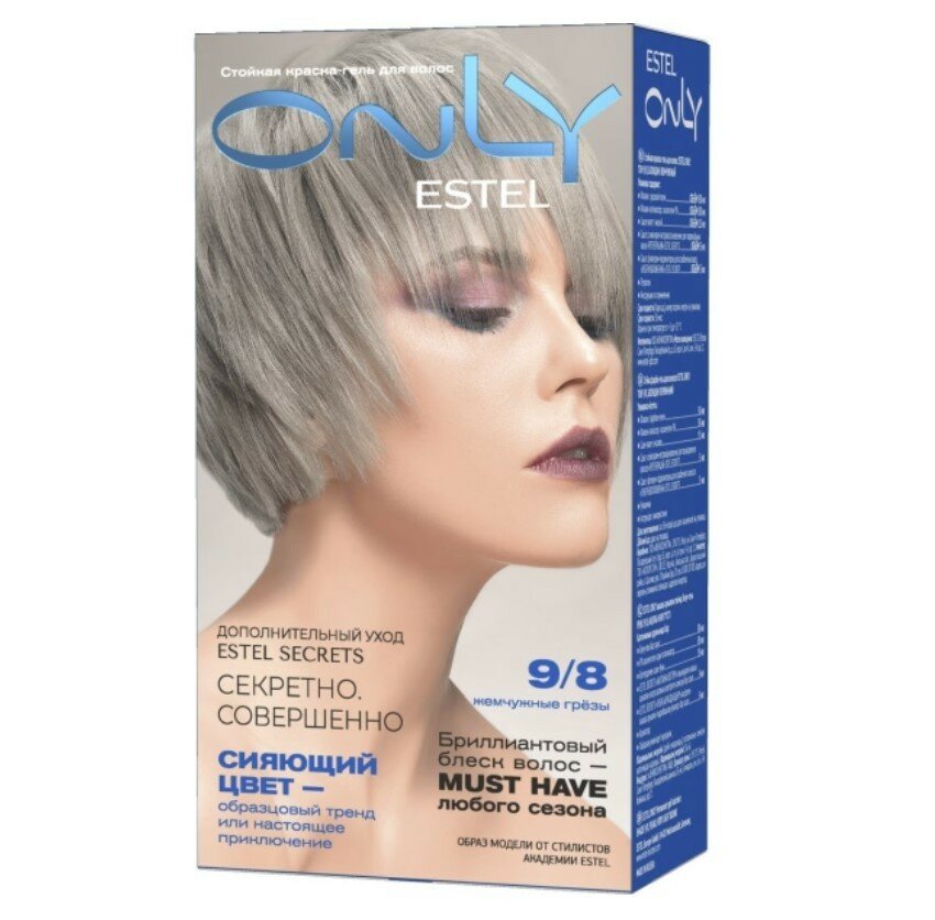 Estel ONLY Стойкая краска-гель для волос Жемчужные грезы 9/8 — купить в ...