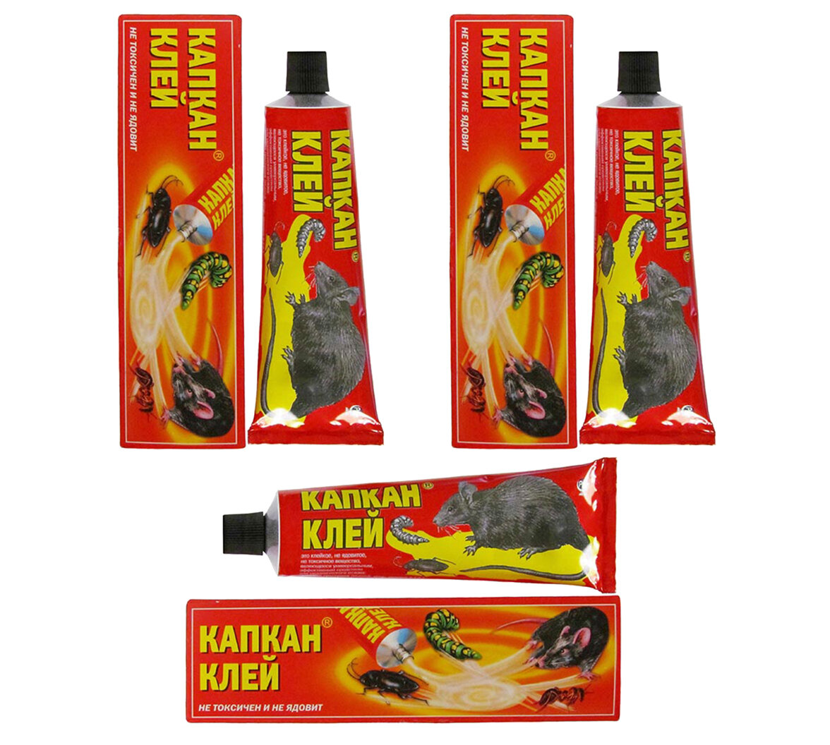 Клей Капкан от грызунов и насекомых, 135 гр - 3 упаковки