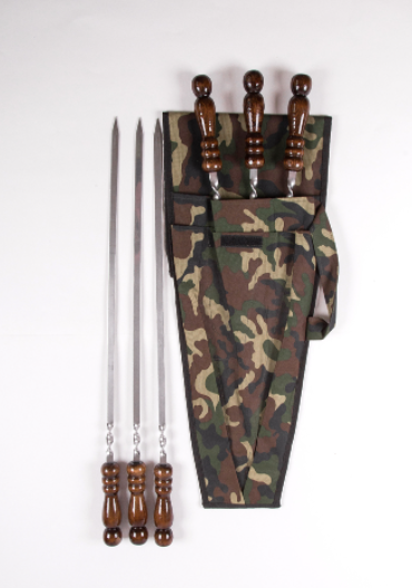 Набор шашлычный в колчане ШАР малый (6 шампуров)