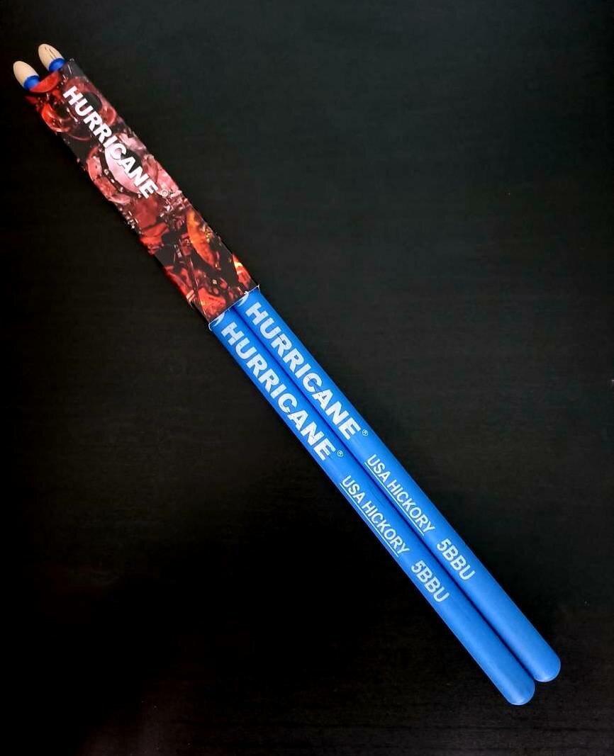 Барабанные палочки HURRICANE 5BBU синие
