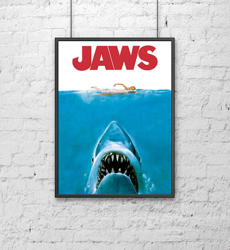 Постер для интерьера на стену (60х90 см). Кино Челюсти (Jaws)