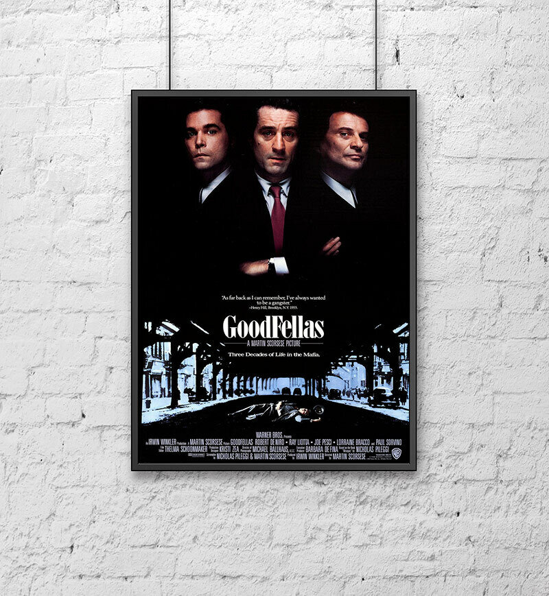 Постер для интерьера на стену (30х40 см). Кино Славные Парни (Goodfellas)