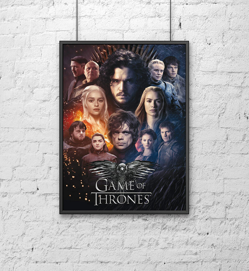 Постер для интерьера на стену (30х40 см). Сериал Игра Престолов (Game of Thrones)